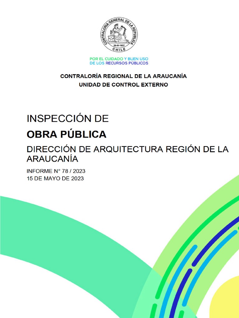 CGR5 - Informe Inspección de Obra Pública #78-2023 Dirección de ...