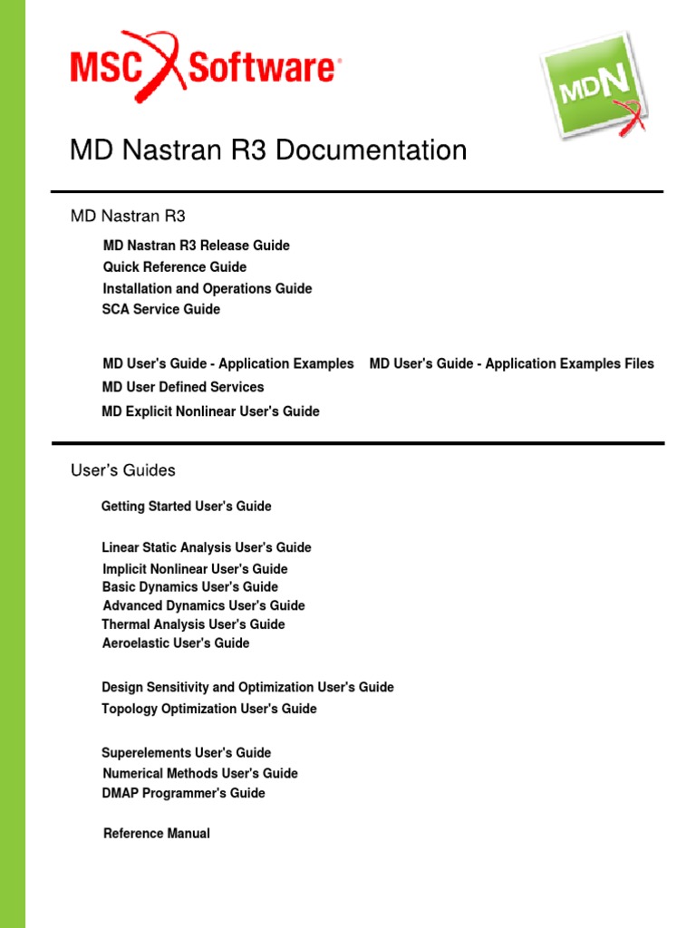 Nastran Library | PDF | Computers