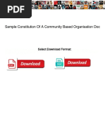 NPO Constitution Template Example | PDF | Nonprofit Organization ...