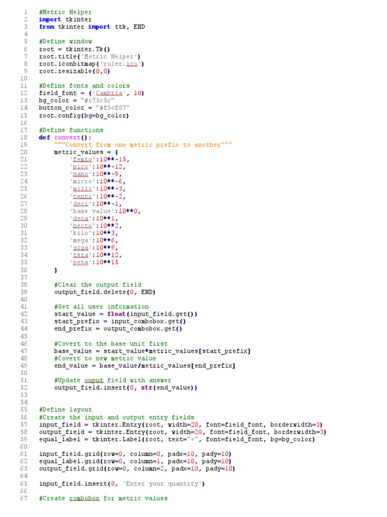 Metric Helper | Download Free PDF | Notation | International System Of ...