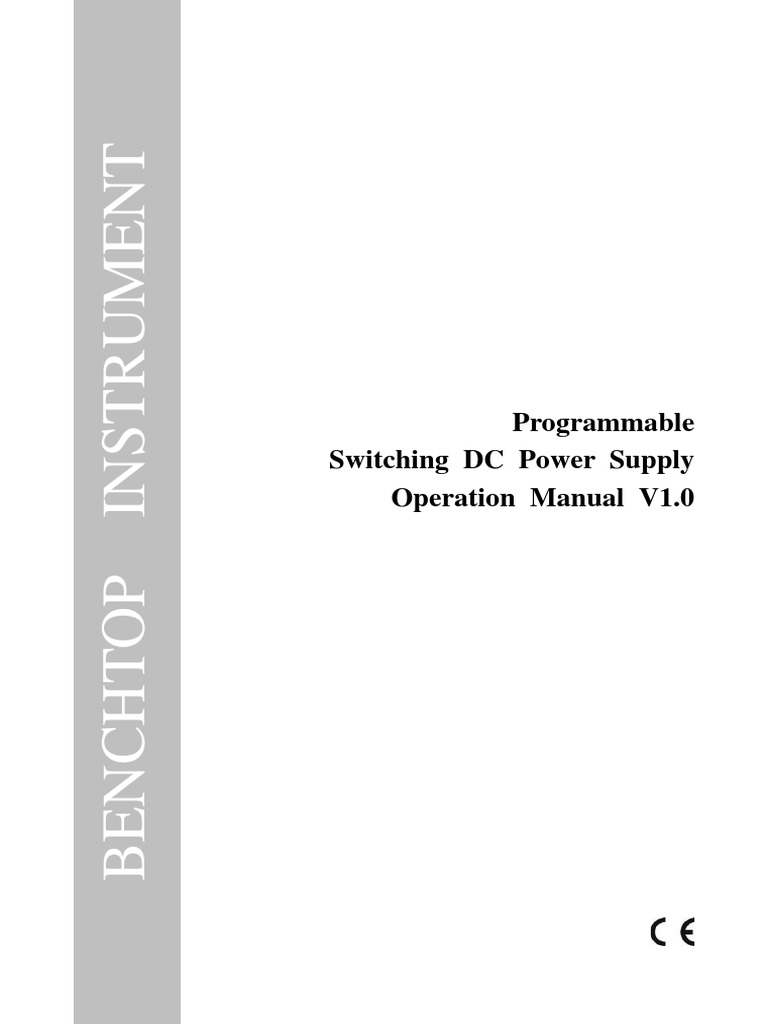 DC Power Supply Operation Manual V1.0 | PDF | Power Supply | Fuse ...