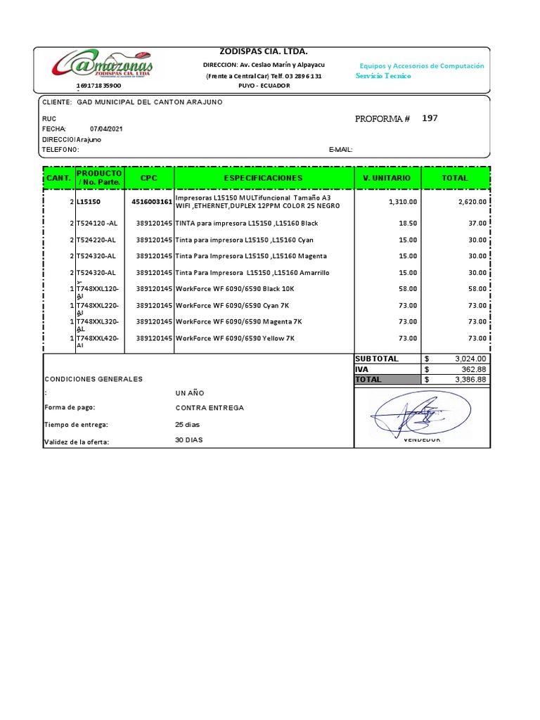 Plantilla Proforma | PDF | Diseño gráfico