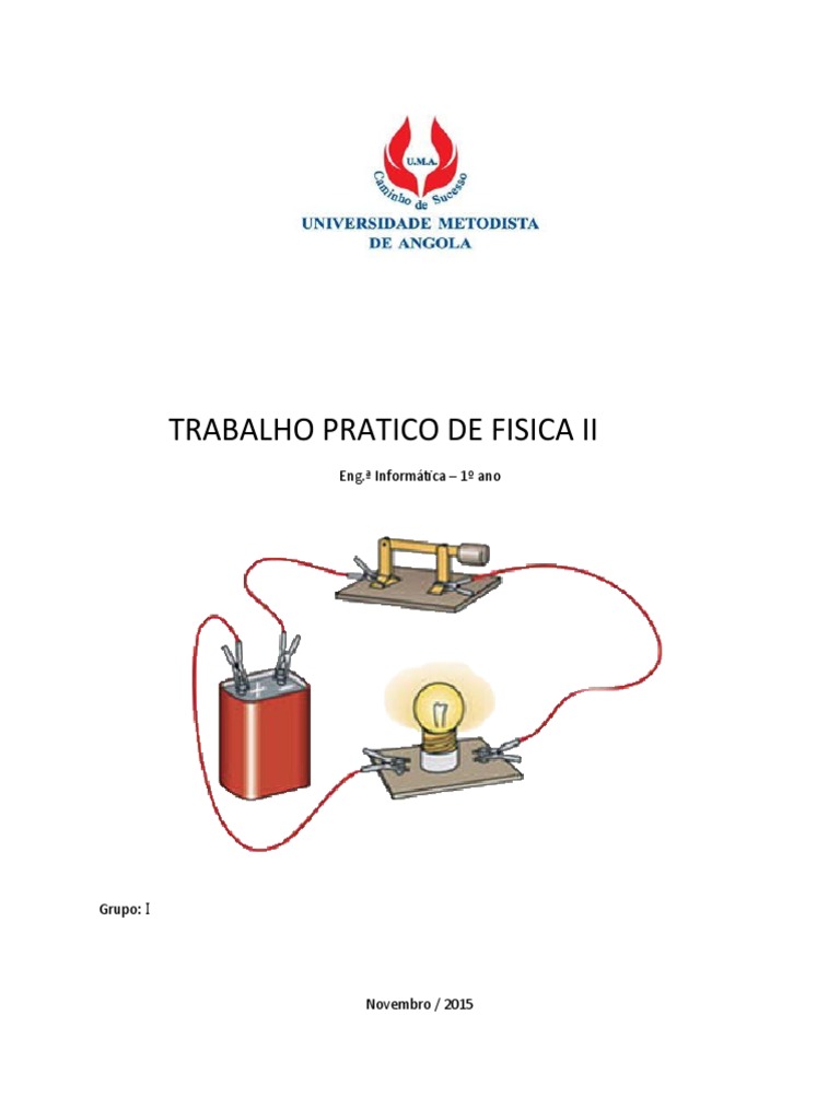 Trabalho de Fisica | PDF | Resistência elétrica e condutividade | Energia elétrica