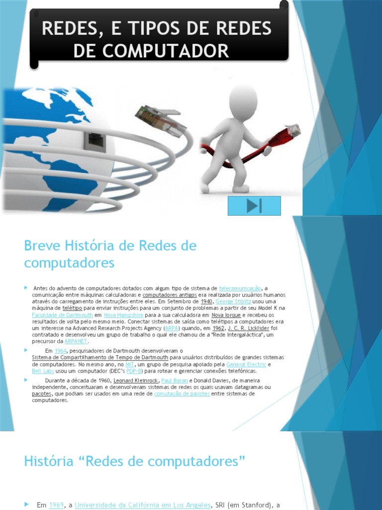 Redes, e Tipos de Redes de Computador | PDF | Rede de computadores | Topologia de rede