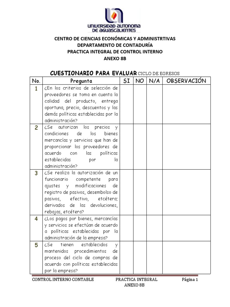 Anexo 8b-Ciclo de Egresos | PDF | Contabilidad | Economias