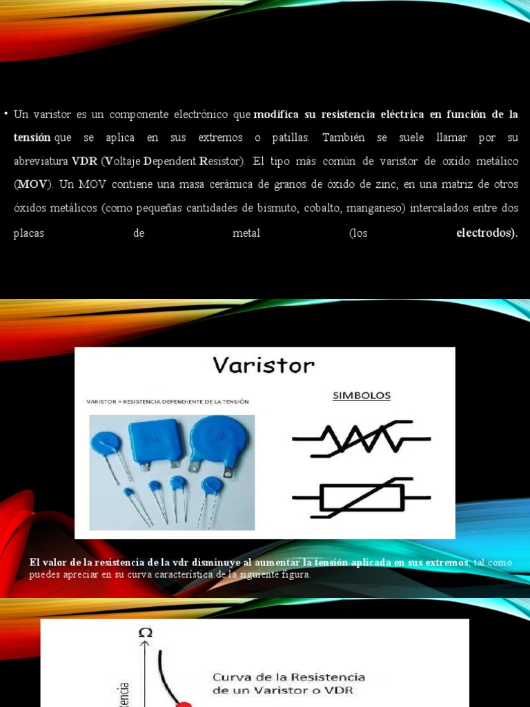 Funcionamiento y características del varistor | PDF | Corriente ...