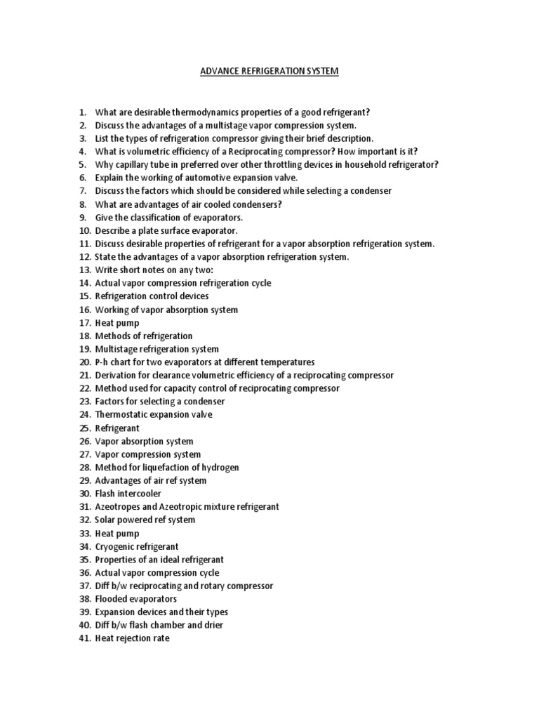 Advanced Refrigeration Systems Guide | PDF | Heat Pump | Chemical ...