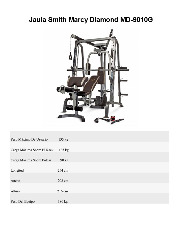 Jaula Smith Marcy Diamond MD-9010G | PDF
