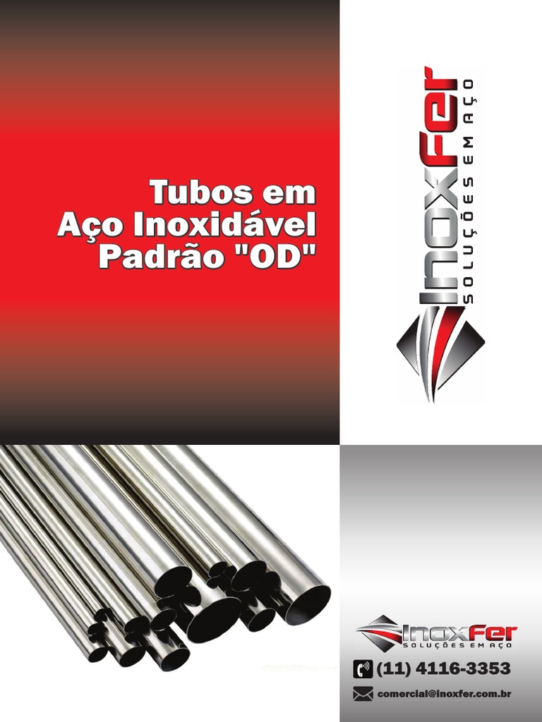Catalogo Tubos de Aco Inoxidavel Padrao OD | PDF