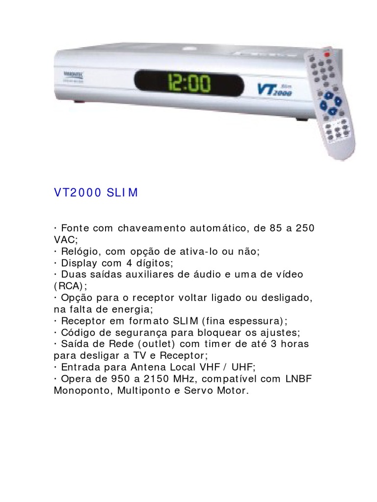 Visiontec VT 2000 Slin | PDF