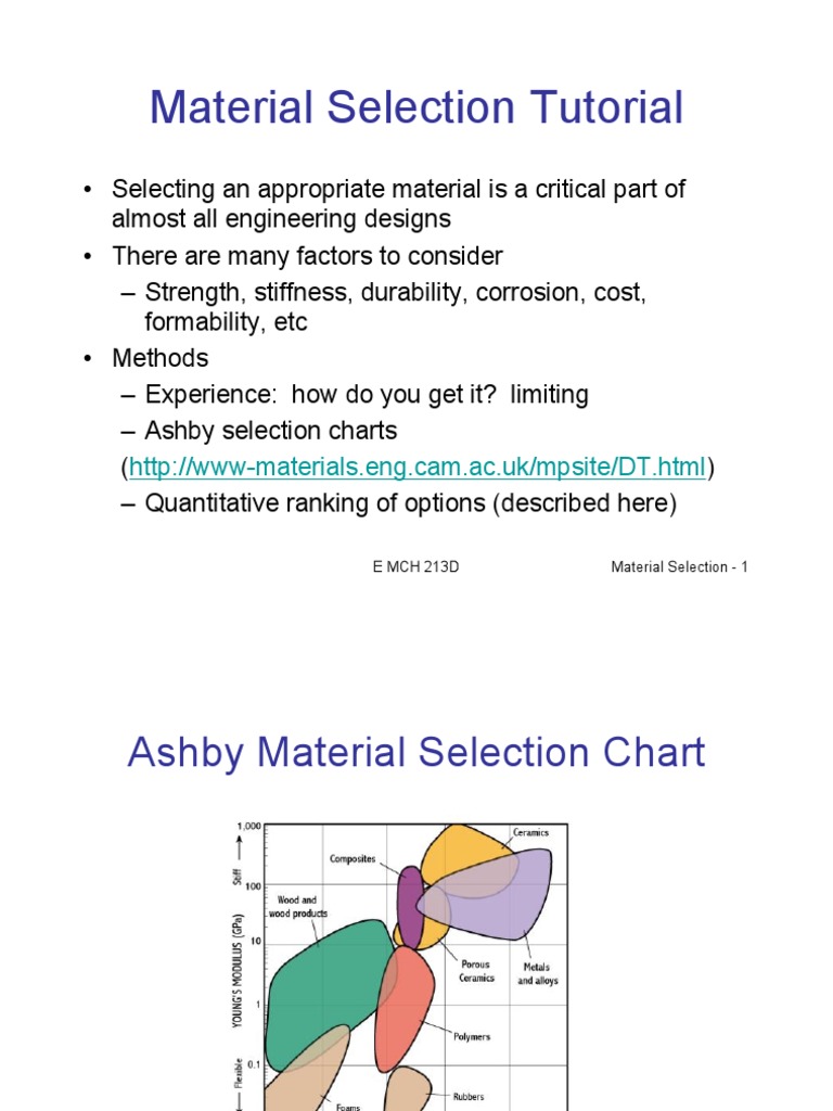 Material Selection | PDF | Strength Of Materials | Building Engineering