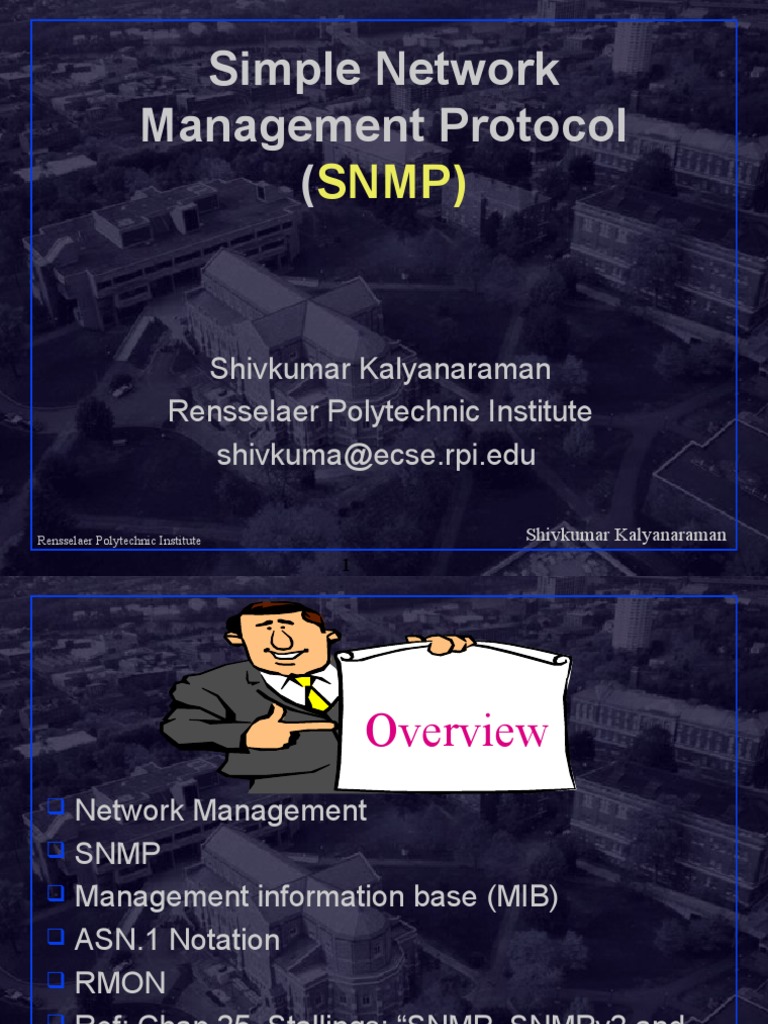Simple Network Management Protocol (: SNMP) | PDF | Communication | Software Engineering
