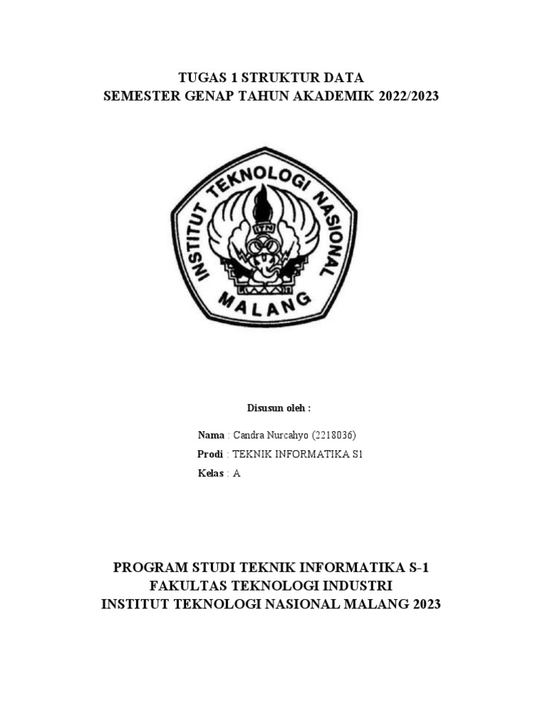 Tugas 1 Struktur Data | PDF | Computer Programming | Programming Paradigms