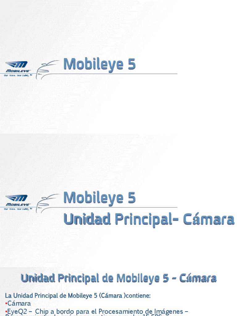 Mobileye 5. Our Vision. Your Safety. Our Vision. Your Safety | PDF | Informática | Ingeniería ...