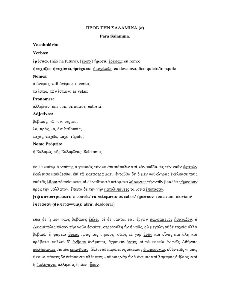 Athenaze 13 portugues | PDF | Pronome | Ciro II
