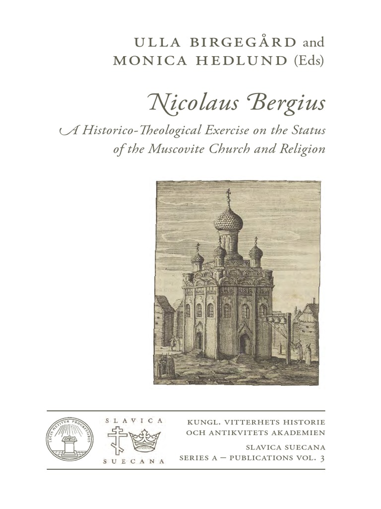 Bergius, Muscovite Church, 2019 | PDF | Foreign Language Studies | Art