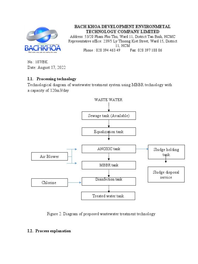 Explanation The Wastewater Treatment System 120m3day 29.8.2022 ...