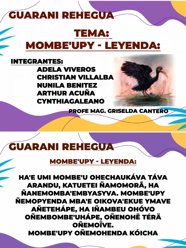Mombe'upy - Leyenda | PDF