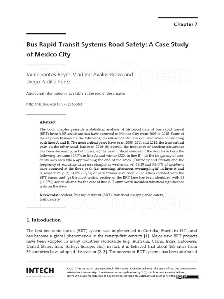 Santos, J (2017) - Bus Rapid Transit Systems Road Safety A Case Study ... Santos, J (2017) - Bus Rapid Transit Systems Road Safety A Case Study ...