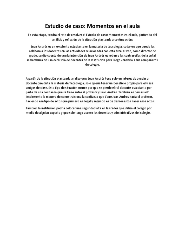 Estudio de Caso | PDF