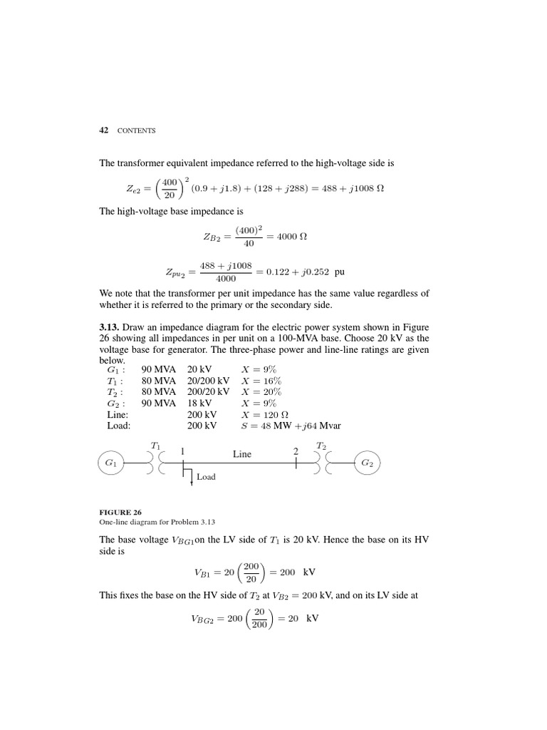 Per Unit System in Power Systems | PDF | Electrical Impedance | Transformer