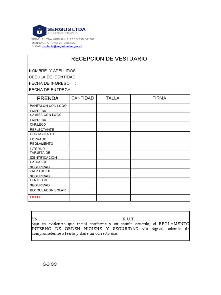 Formato Ficha de Cargo | PDF