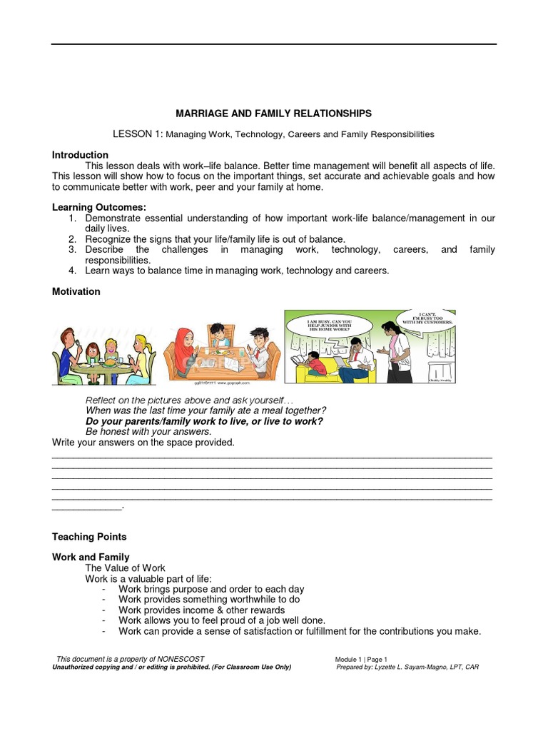 LAST-TOPIC-MARRIAGE-AND-FAMILY-RELATION-CHAPTER-3-PDF | PDF ...