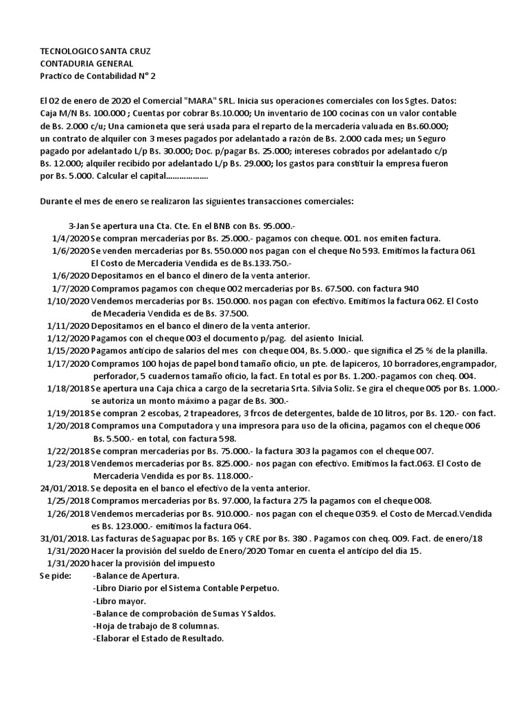 Practico # 2 Las Mara Solucion | PDF | Bancos | Tarjeta de débito