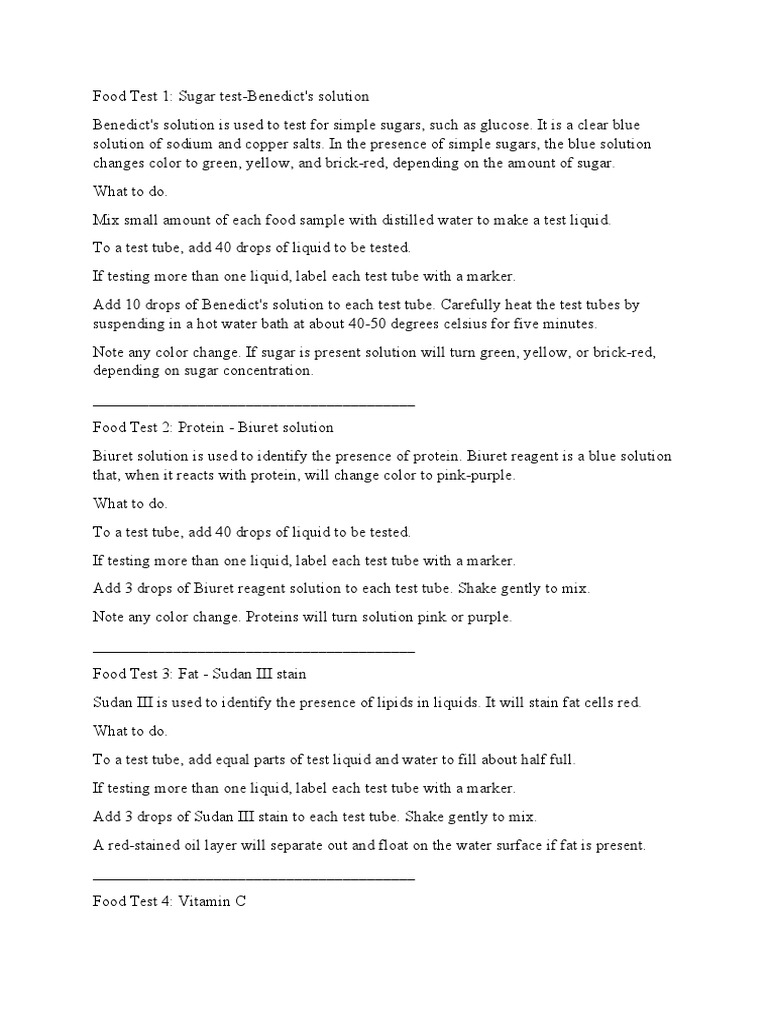 Essential Food Testing Methods | PDF | Cooking, Food & Wine