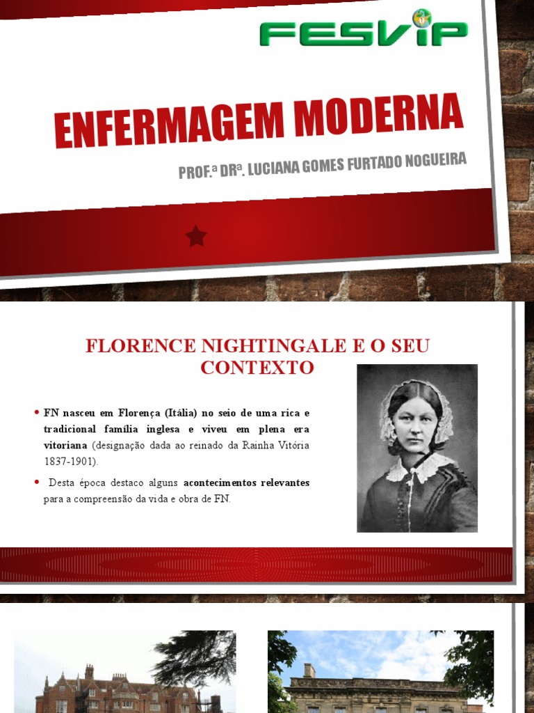 Aula Remota 05 - Enfermagem Moderna | PDF | Florence Nightingale | Enfermagem