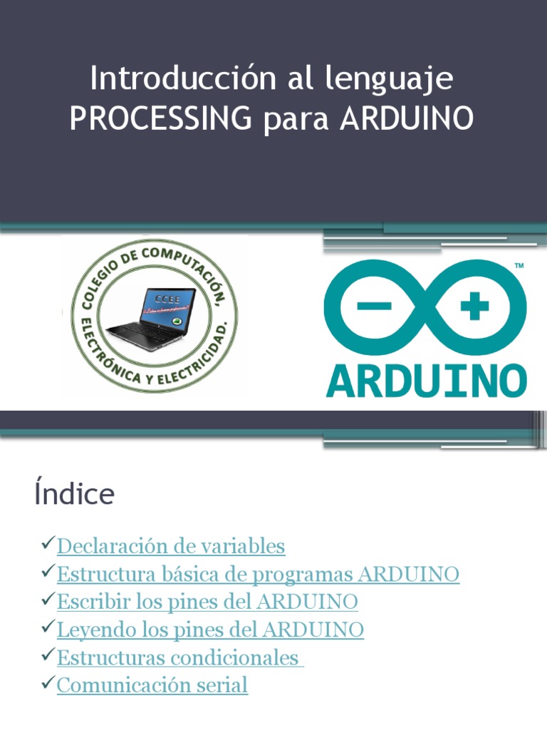 02 Introducción Al Lenguaje Processing Pdf Arduino Lenguaje De 