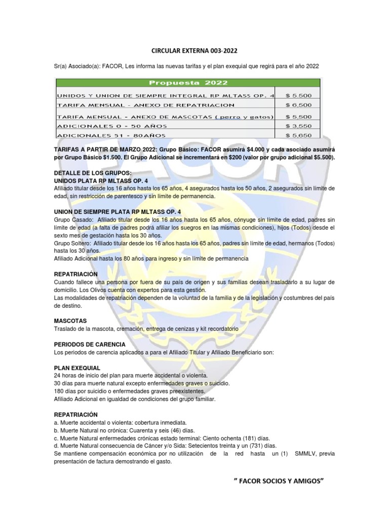 Circular Externa 0032022 | PDF