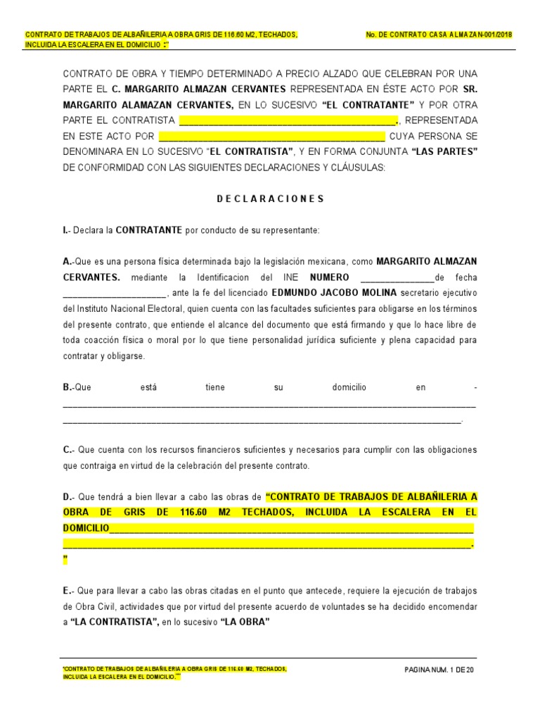 Formato Contrato A Proveedores Con Pagaré Margaro 06 Octubre 2018 | PDF ...