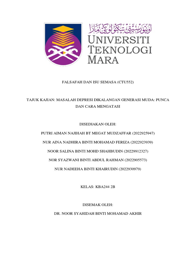 Kertas Kerja Berkumpulan Ctu552 | PDF