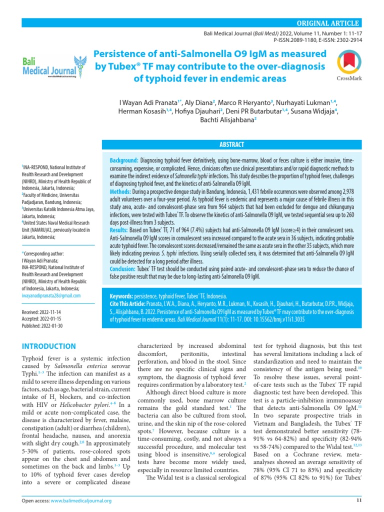 Putra, 003 - 3035 - I Wayan Adi Pranata - Galley | PDF | Serology | Infection
