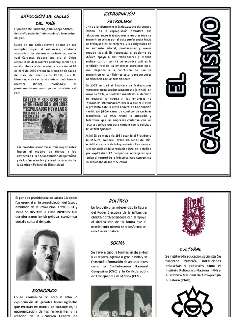 Consigna 4 - Cardenismo | PDF