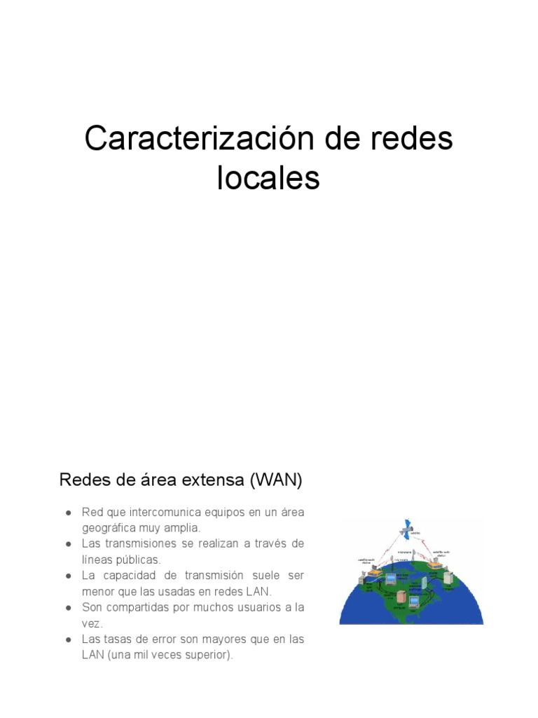 Tema 1. Caracterización de Redes Locales Presentacion | PDF | Red de computadoras | Modelo osi