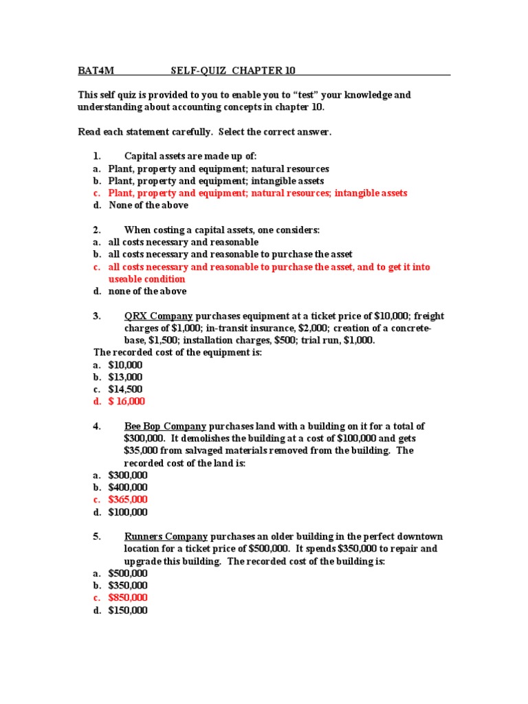 Keren Keziah Castaneda - BAT4M CH 10 Self Quiz 2012 | PDF ...