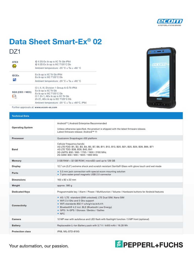 Datasheet Smart-Ex 02 DZ1 EN | PDF | Lte (Telecommunication) | Computer Hardware