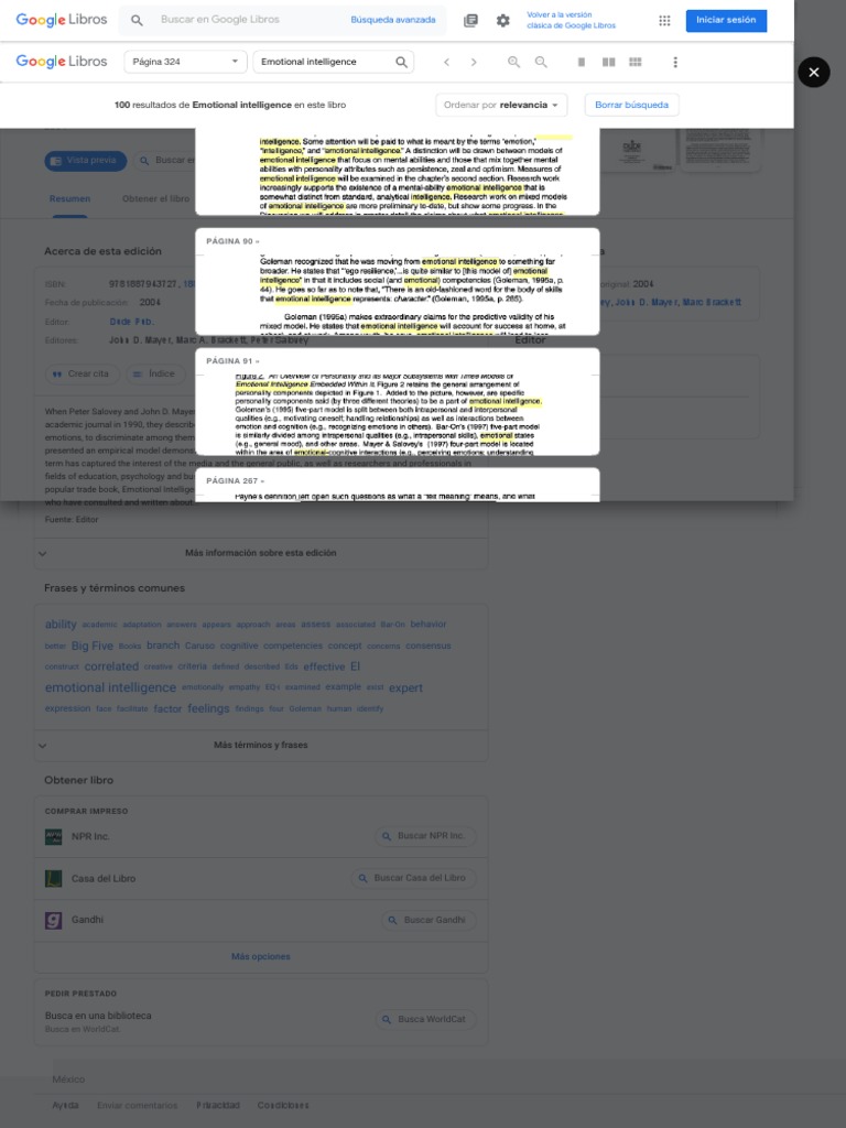 Emotional Intelligence - Google Books | PDF | Emotional Intelligence | Intelligence