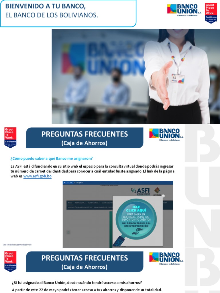 Preguntas Frecuentes Banco Unión | PDF | Bancos | Tarjeta de débito