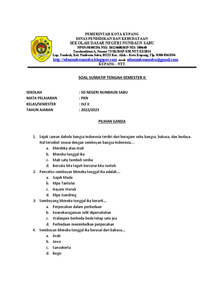 STS PKN | PDF | Kajian Bahasa Asing