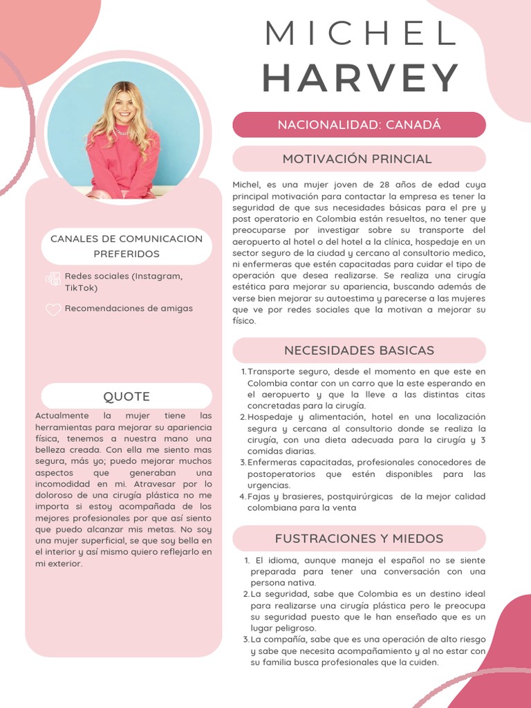Perfil Del Cliente Valentina Botello, Laura Avella y Adry Faura | PDF