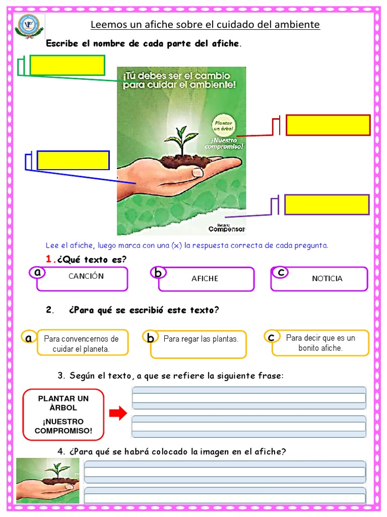 23-05-23 FICHA COM Leemos Un Afiche | PDF