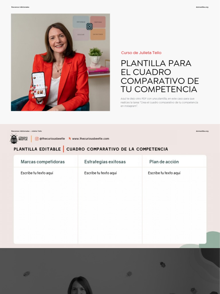 U2-02 - Plantilla para El Cuadro Comparativo de Tu Competencia - ES | PDF