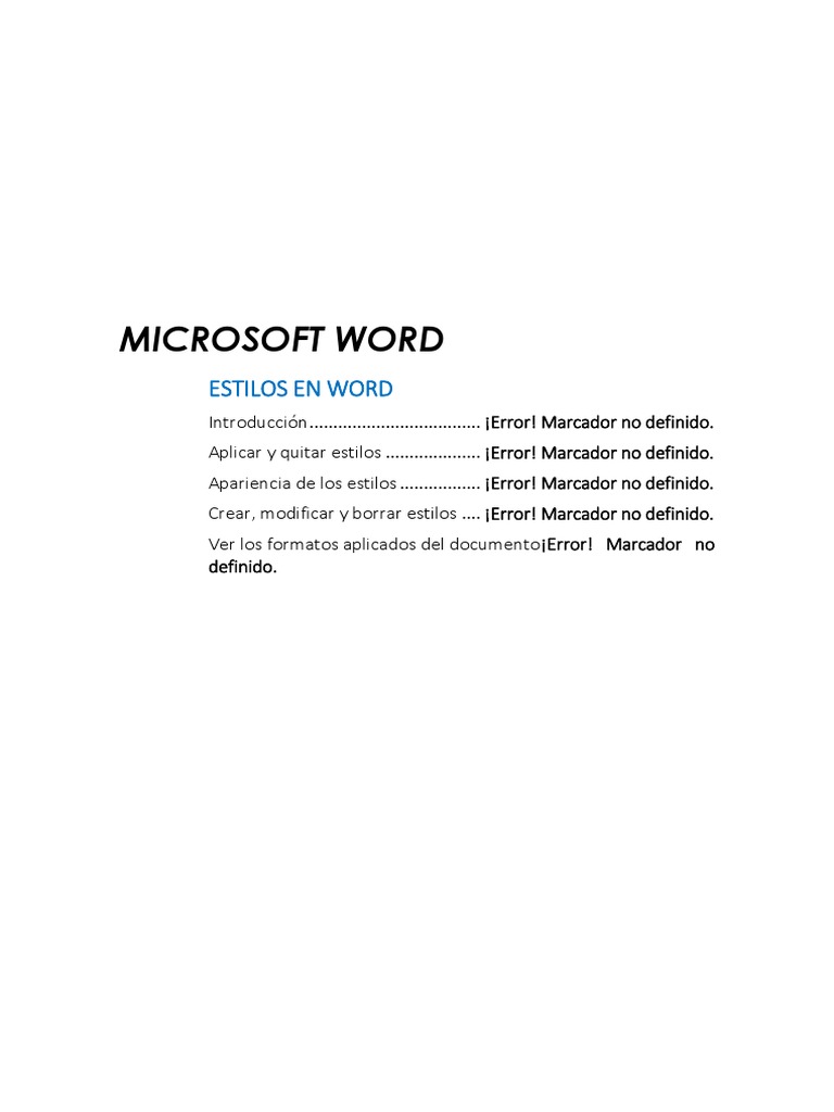 6 - Estilos en Word | PDF | Hipervínculo | Microsoft Word