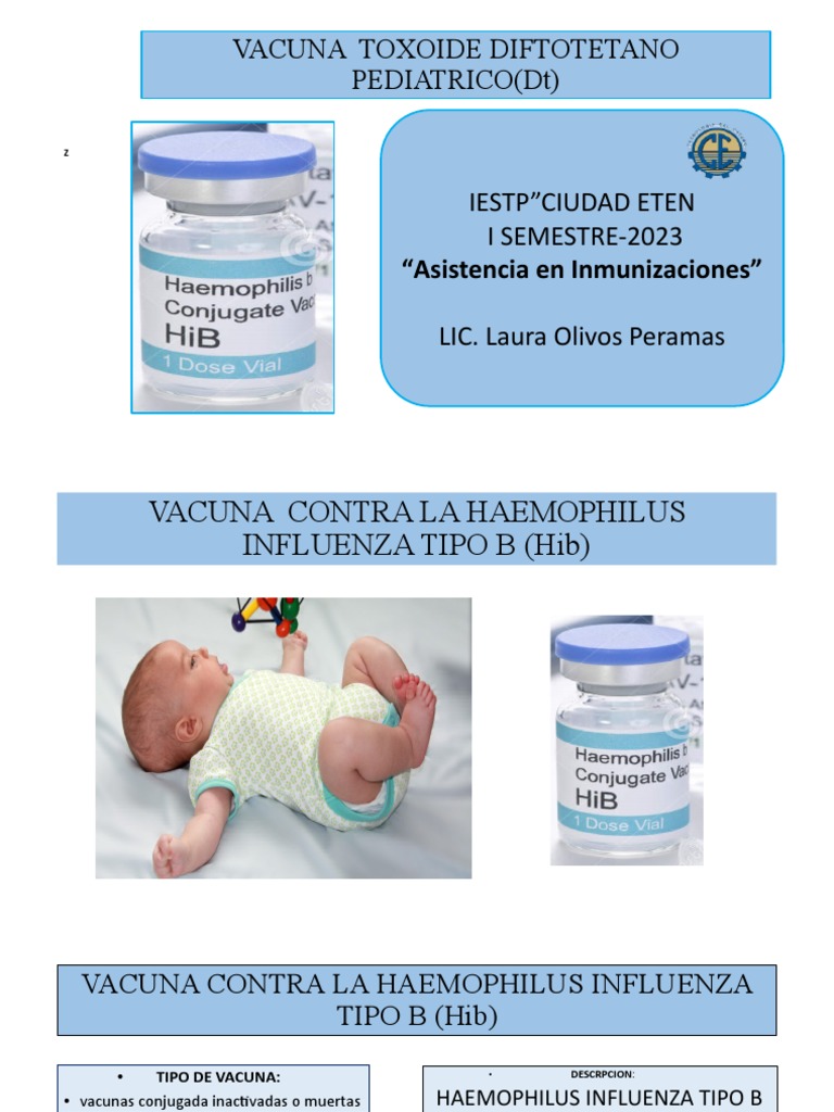 VACUNA HAEMOPHILUS INFLUENZAE TIPO B (Hib) | PDF | Influenza | Vacunas