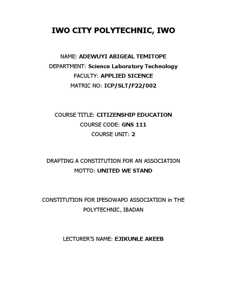 Iwo City Polytechnic | PDF | Supermajority | Constitutional Amendment Iwo City Polytechnic | PDF | Supermajority | Constitutional Amendment