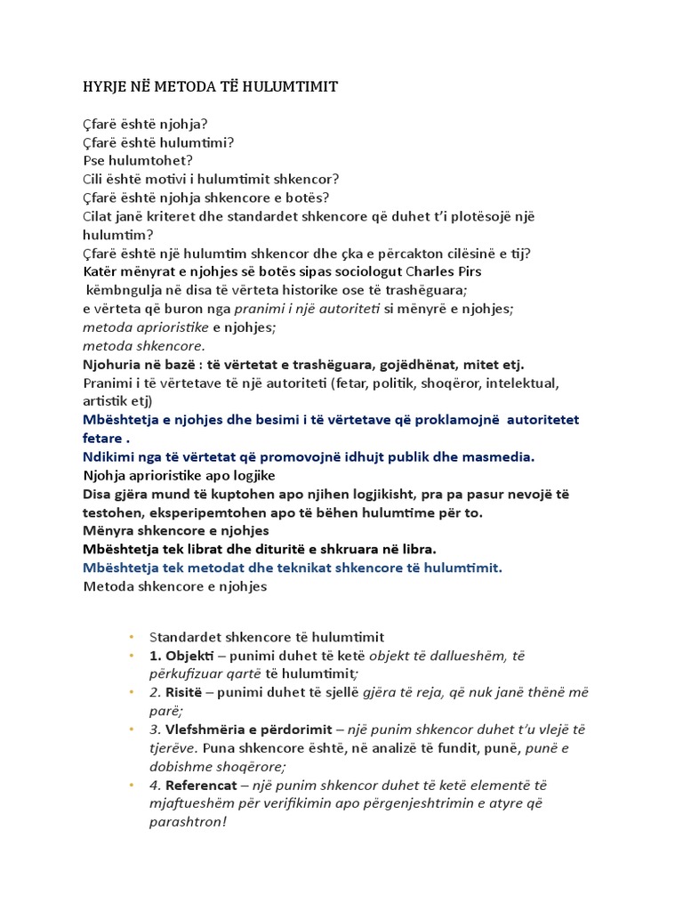 Hyrje Në Metoda Të Hulumtimit Pdf