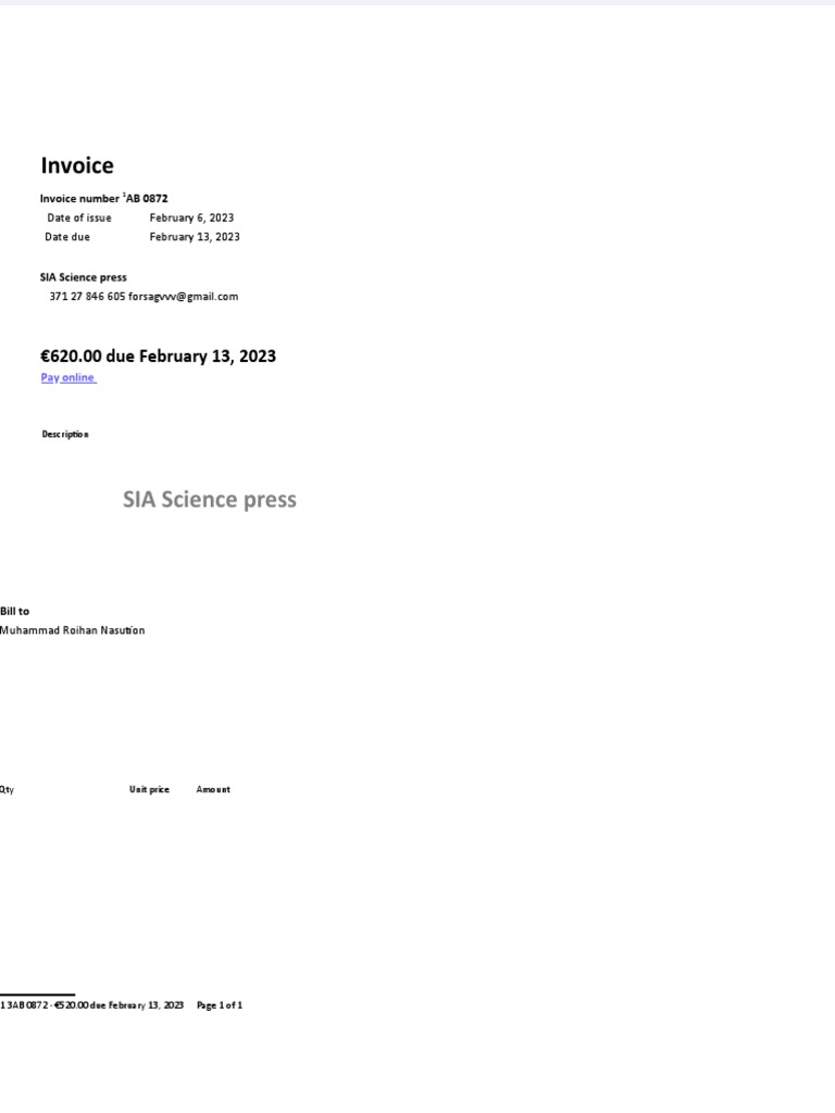 Invoice 490893AB 0872 | PDF